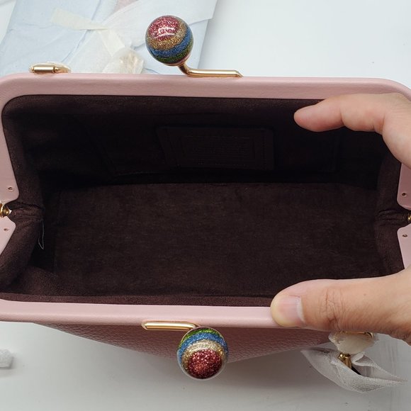 Coach | Bags | Coach Nora Kisslock C451 Carnation Leather | Poshmark